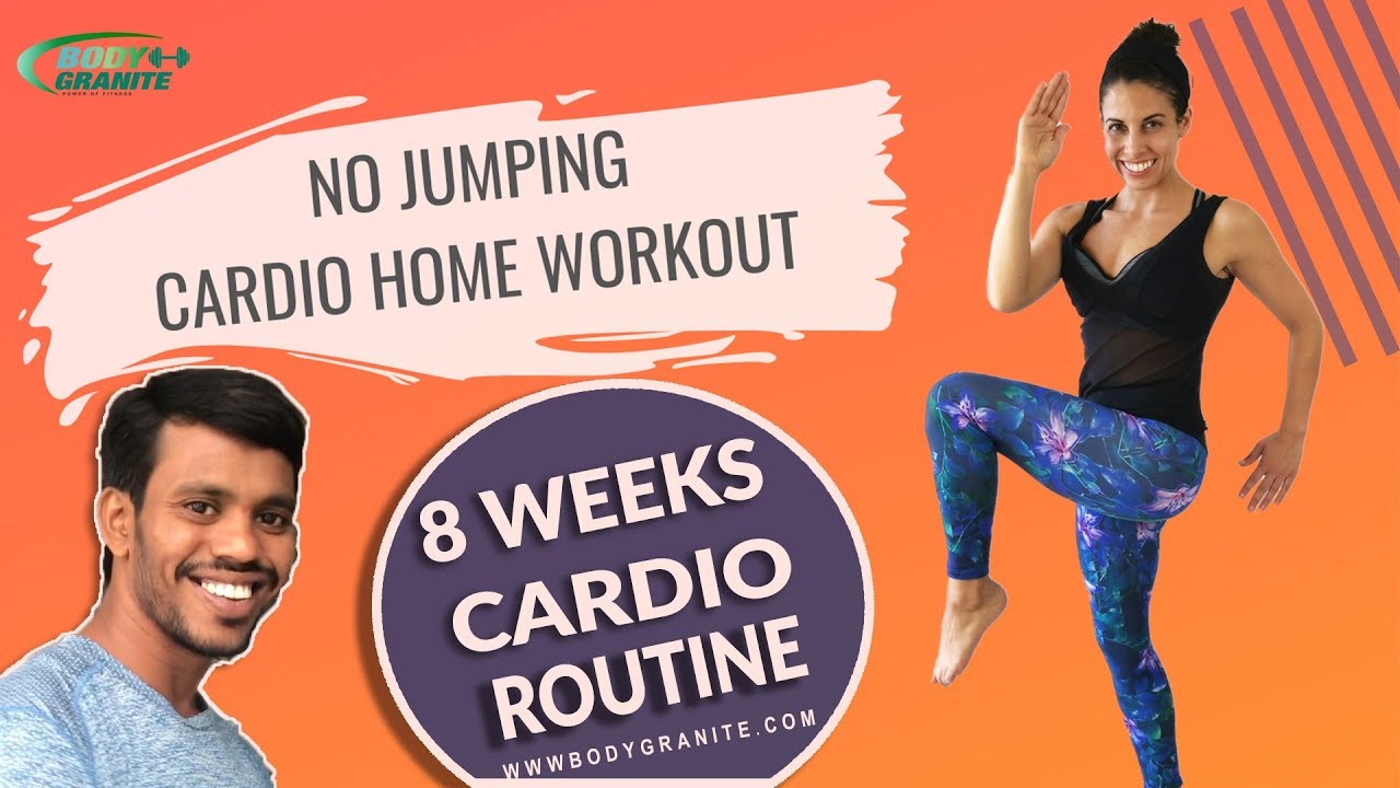🔴 25 Minutes No Jumping Cardio Home workout - YouTube