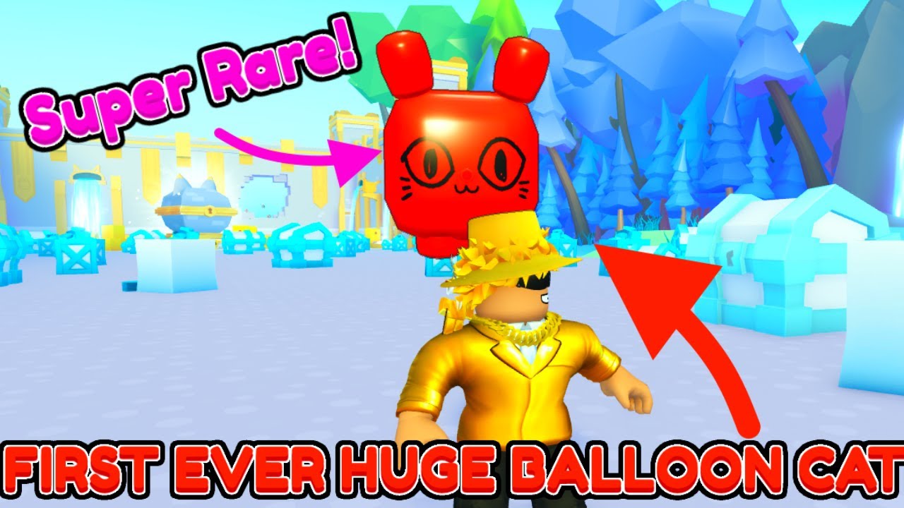 FIRST EVER Huge Balloon Cat in PET SIMULATOR X! - YouTube