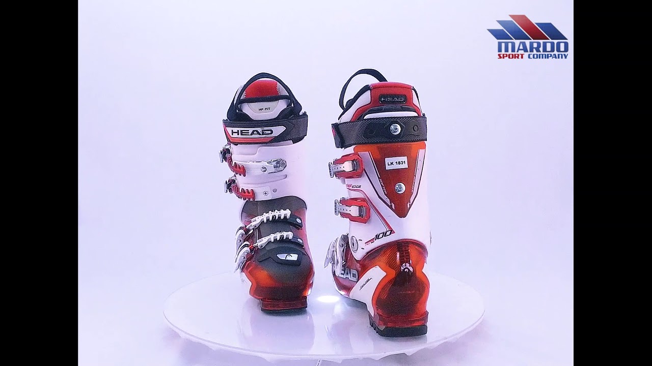 LK190173 lyžiarky HEAD ADAPT EDGE 100, REDwhite, micro, macro, HP fit ...