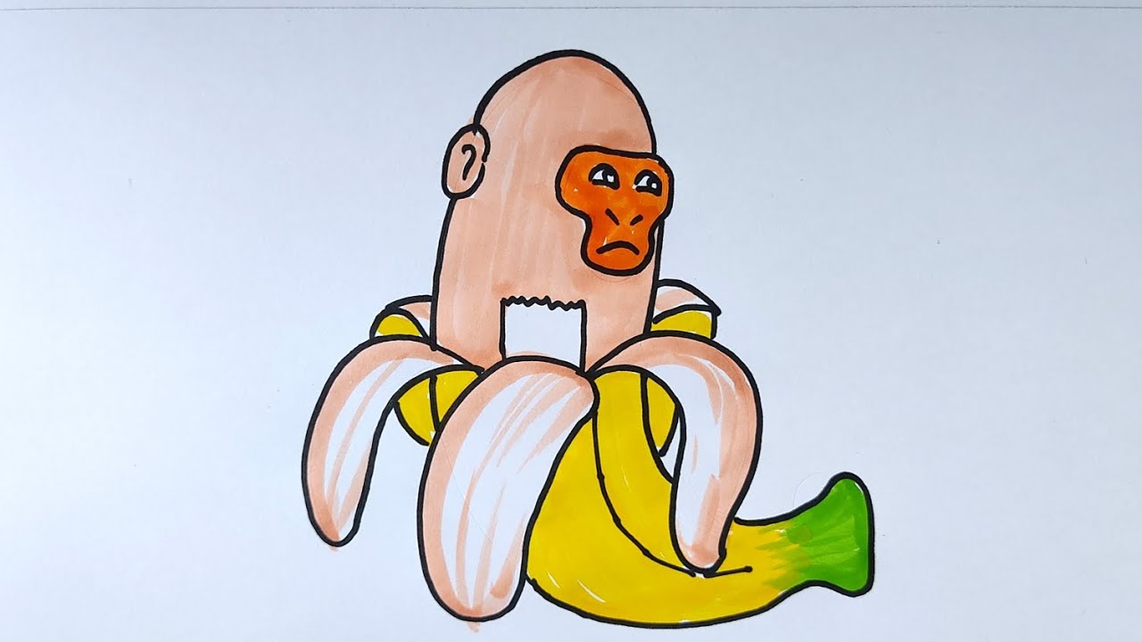 How to draw simpanjini bananani. simpanjini bananani Drawing - YouTube