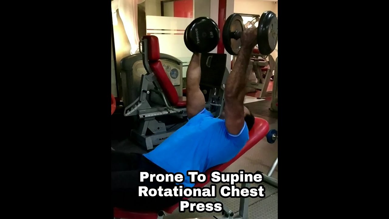 Prone To Supine Rotational Incline Dumbbell Chest Press To Build ...