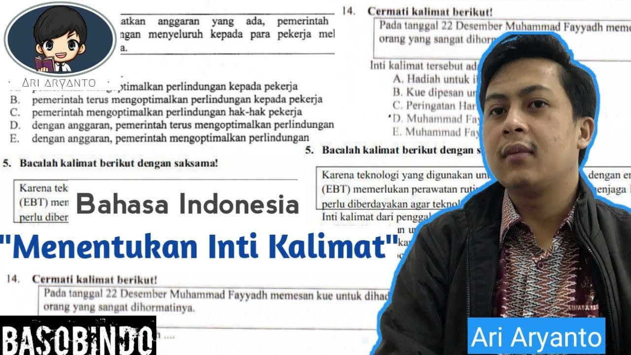 Menentukan Inti Kalimat - YouTube