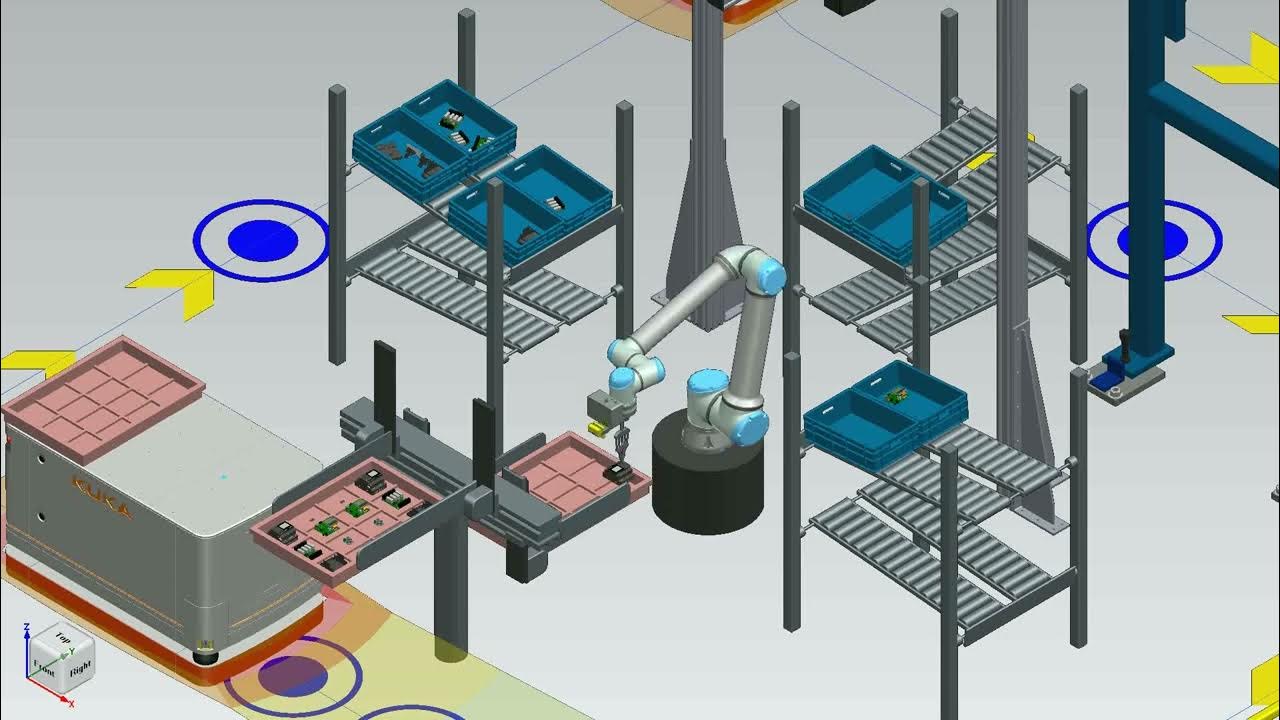 Process simulation Tecnomatix - YouTube
