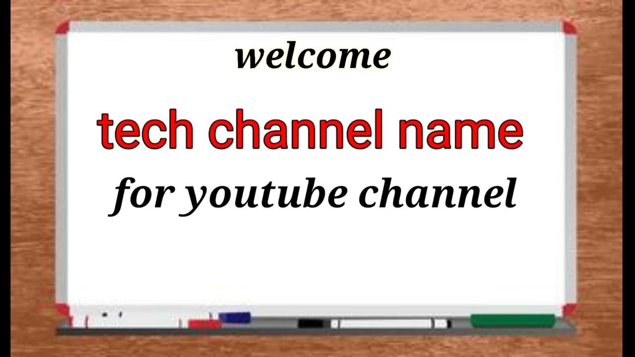 tech channel name ideas।2023 you tube channel name। how to choose a ...