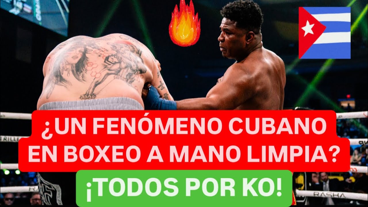 ¡EL ZAMBO DE CIENFUEGOS, EL CUBANO QUE NOQUEA A TODOS EN BOXEO A MANO ...