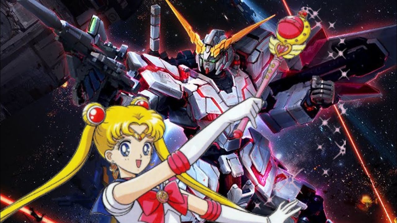 GUNDAM UNICORN X SAILOR MOON TRANSFORMATION - YouTube