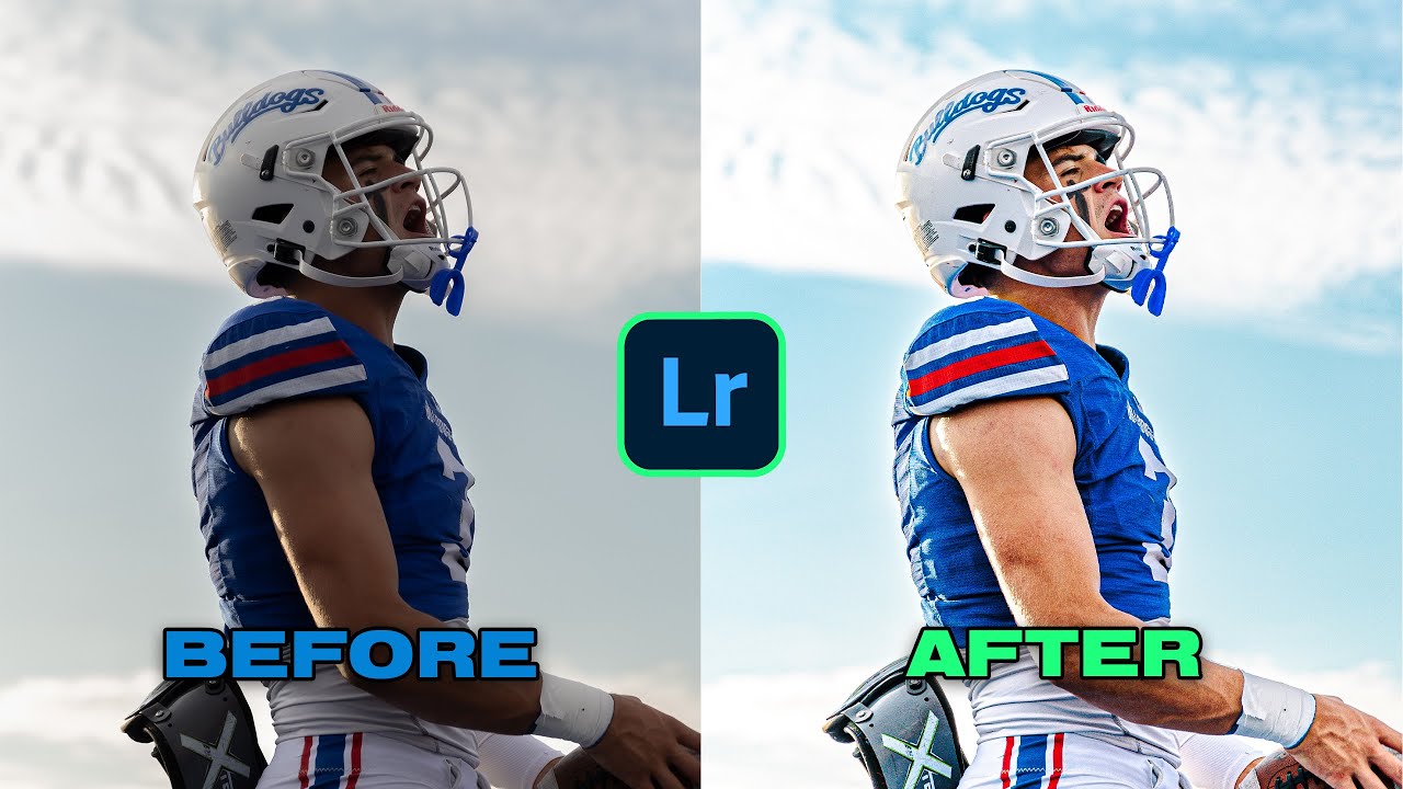 How I Edit My Football Photos on Adobe Lightroom: Part 2 - YouTube