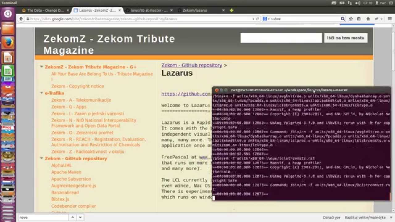 Lazarus build sequence animation - with valgrind --tool=massif - YouTube