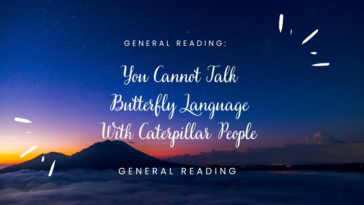 You Cannot Talk Butterfly Language With Caterpillar People - YouTube