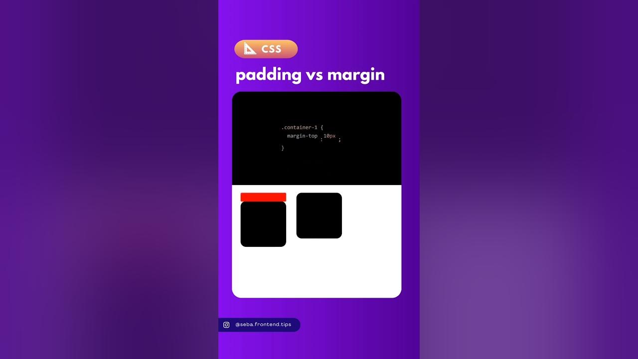Learn Padding vs Margin Using Animation - YouTube