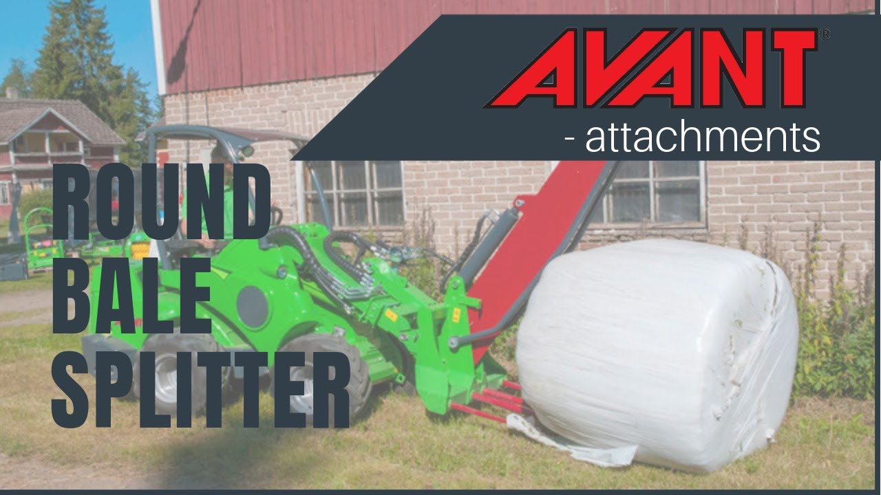 Avant attachments: Round Bale Splitter - YouTube