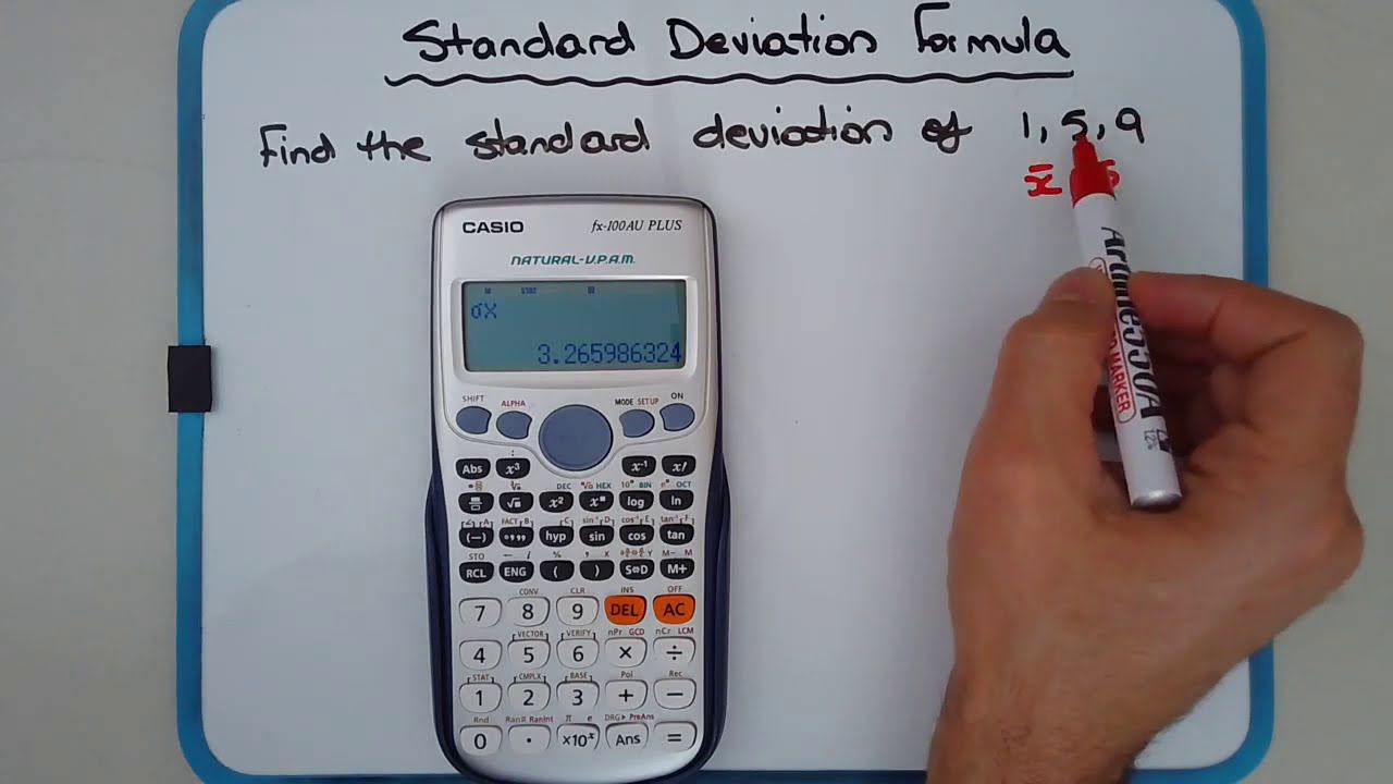 How to find standard deviation of data set manually using a formula ...