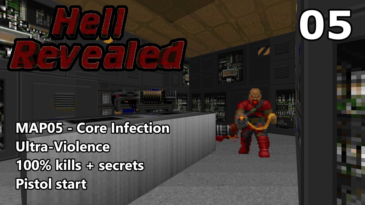 Doom II: Hell Revealed - MAP05 (Core Infection) - Ultra-Violence 100% ...