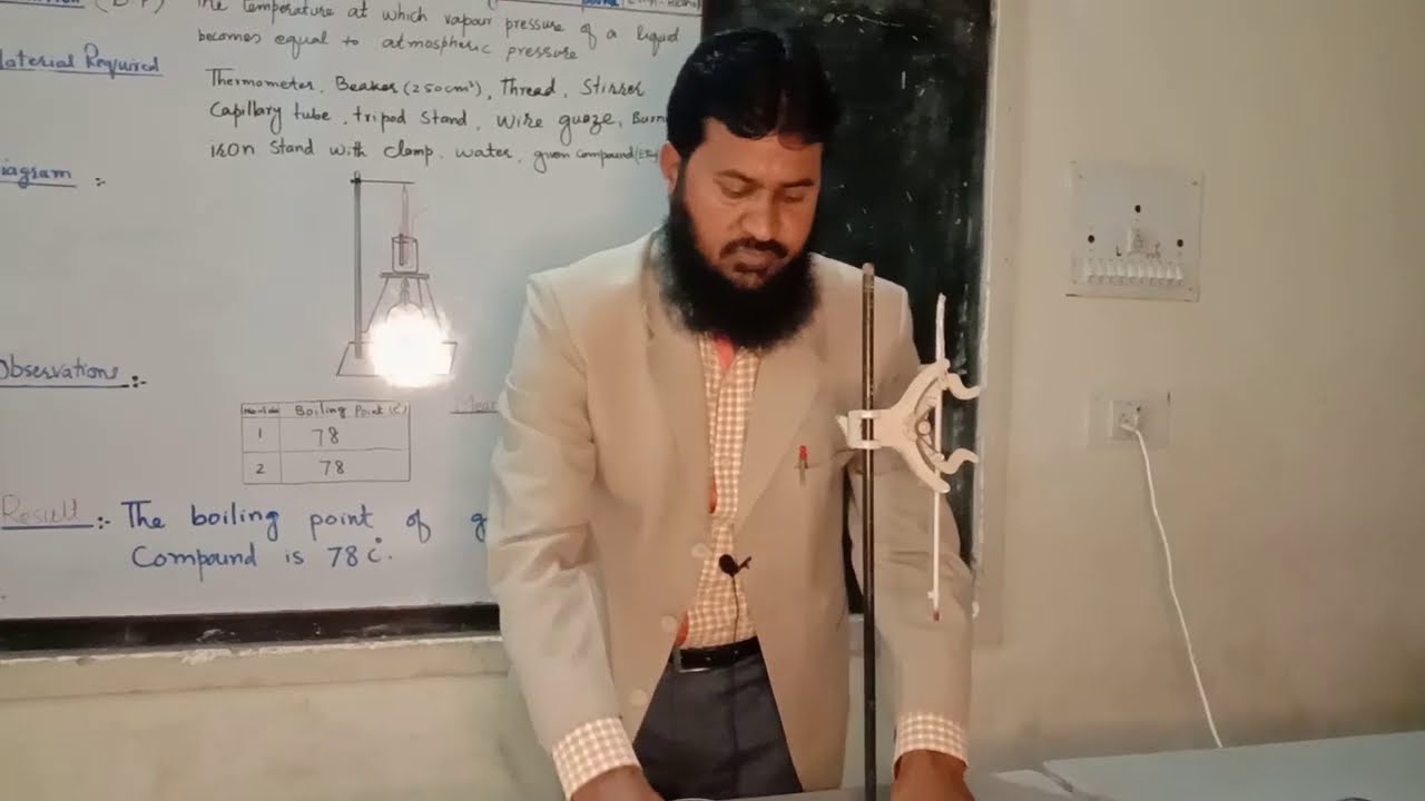 Determine the Boiling Point of Ethyl Alcohol | 9th chemistry practical ...