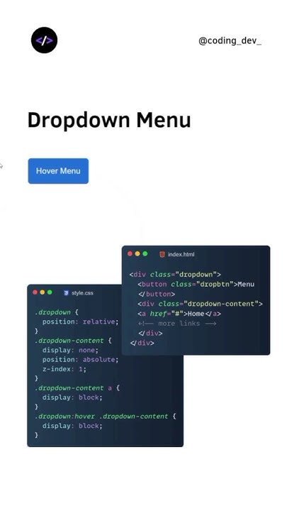 Dropdown Menu Only W Css Css3 Html Htmlcss Css Webdesign Webdevelopment Coding Frontend 1272