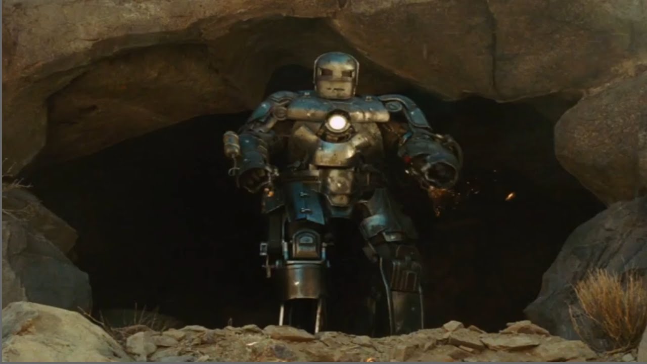 TONY STARK WEARS IRONMAN SUIT FOR FIRST TIME AND ESCAPE SCENE FROM ...