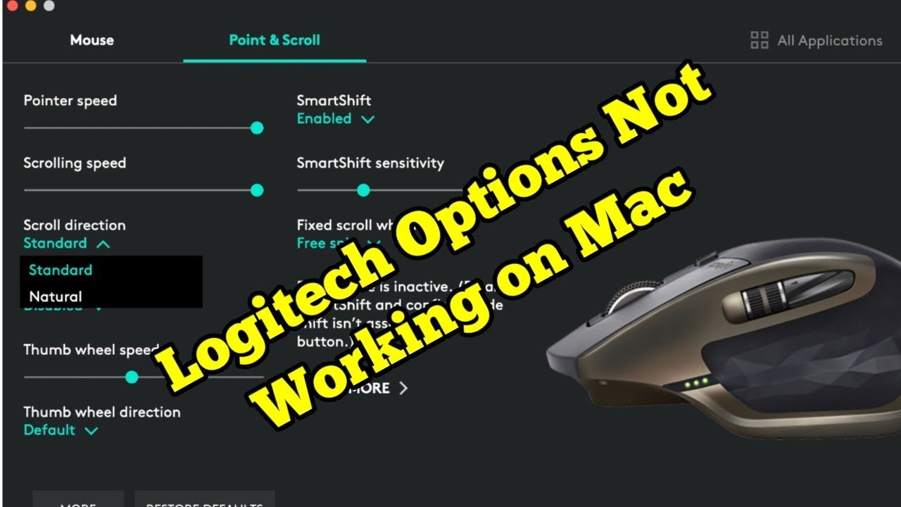 Logitech options mac store