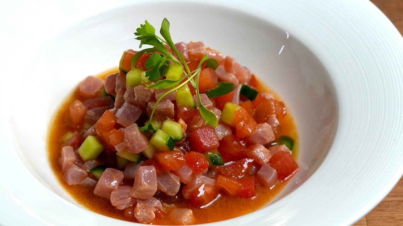 Tuna Tartare with Compressed Watermelon - YouTube