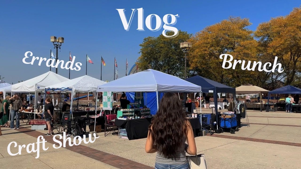 Vlog-- ((Let's hang Out!)) Errands, Brunch, Craft Show, Baby Shower ...