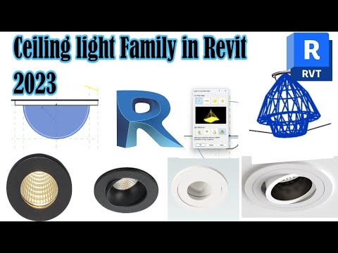 How to Create ceiling light family in revit | Revit 2023 | Tutorial ...