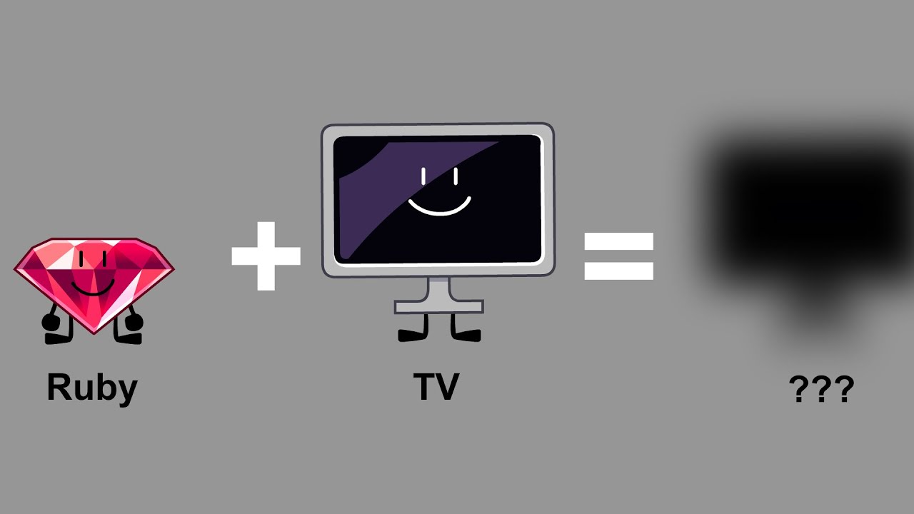 BFDI Fusions: Ruby and TV - YouTube