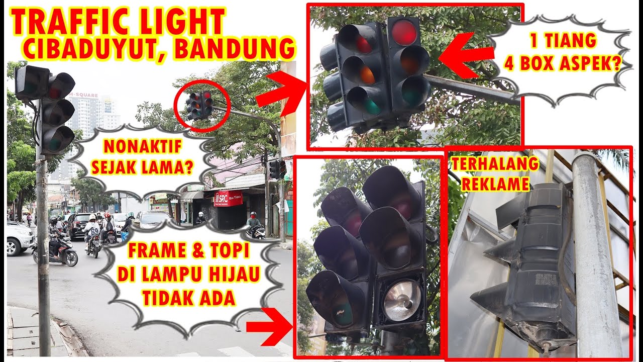 1 TIANG TRAFFIC LIGHT BISA MUAT BANYAK BOX ASPEK? SIMPANG CIBADUYUT ...