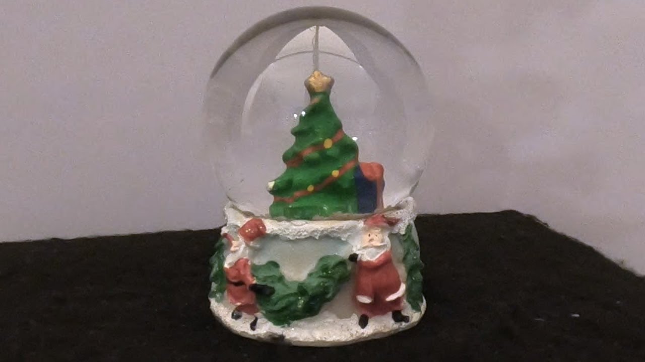 Ep. 126 - Little Christmas Tree - Solid Base Mini Snow Globe Repair ...