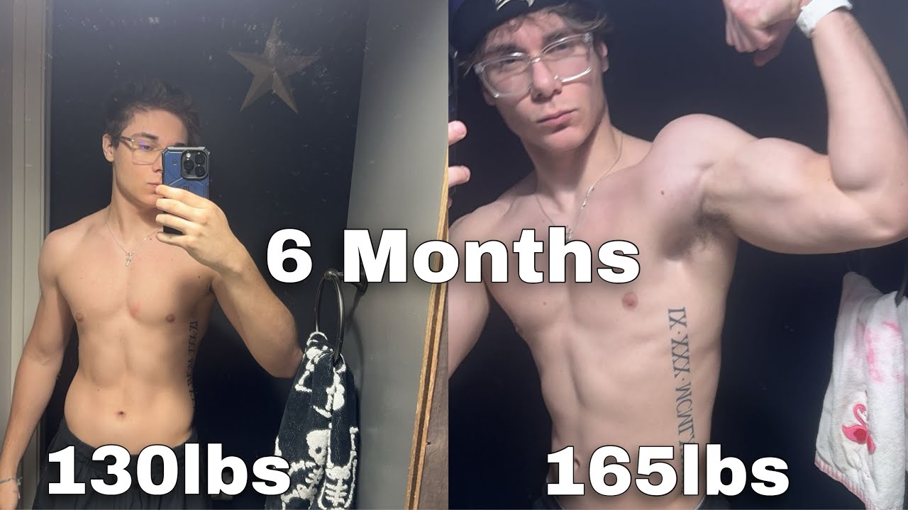 6 Month Gym Progression (18-19) 145-225lbs bench - YouTube