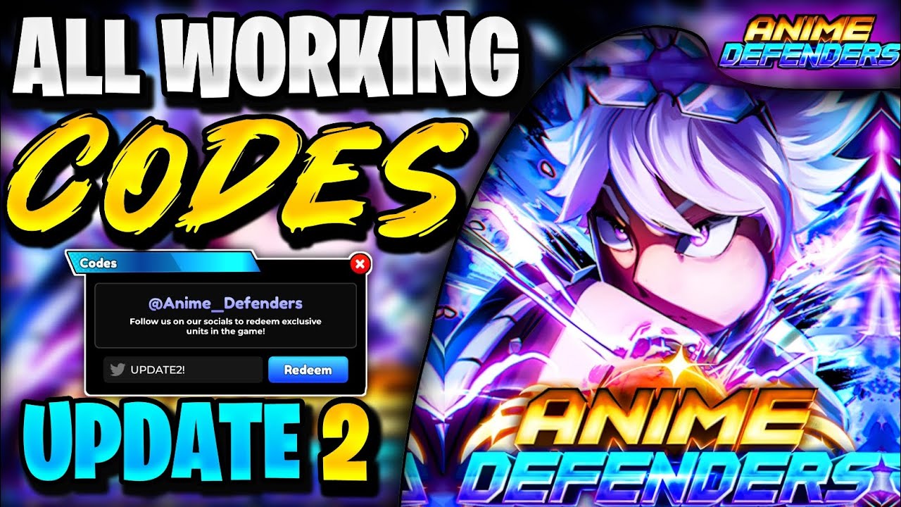 🔥*NEW* All Working Update 2 Codes For Anime Defenders! Roblox Anime ...