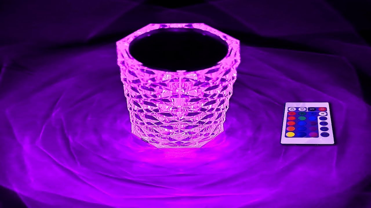 Unboxing and review of RGB crystal Lamp - YouTube