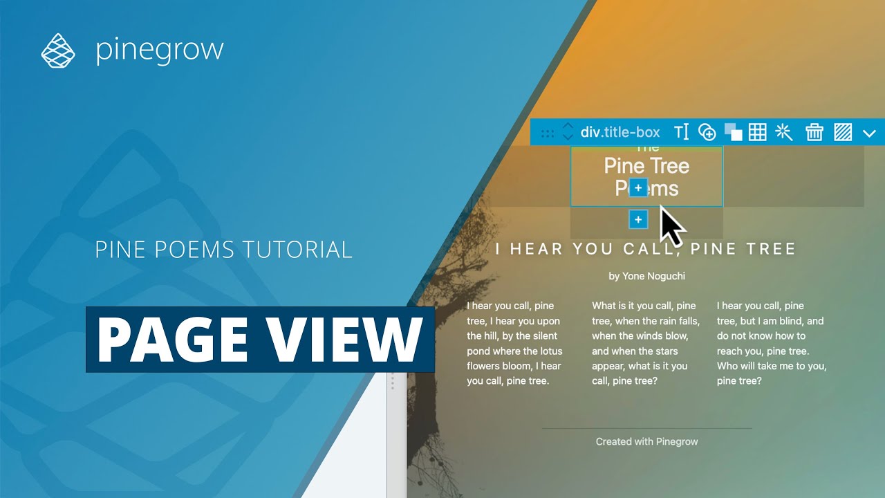 Pine Poems Tutorial - Page View - PG 9 - YouTube