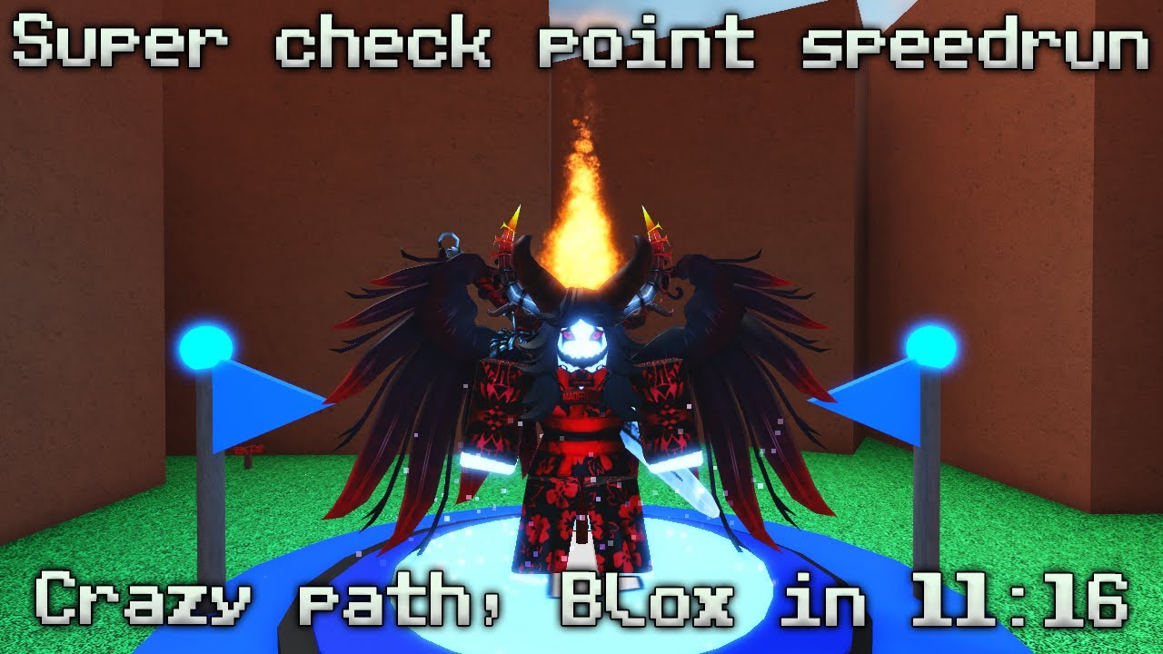 Roblox super check point speedrun | Crazy path in 11:16 - YouTube