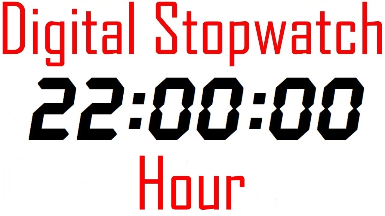 #083 Stopwatch Digital Timer 22 Hour counter - YouTube