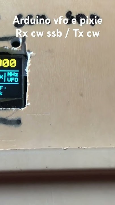 Arduino vfo e Pixie mod - YouTube