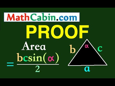 Area of ANY Triangle Formula PROOF ! ! ! ! ! - YouTube