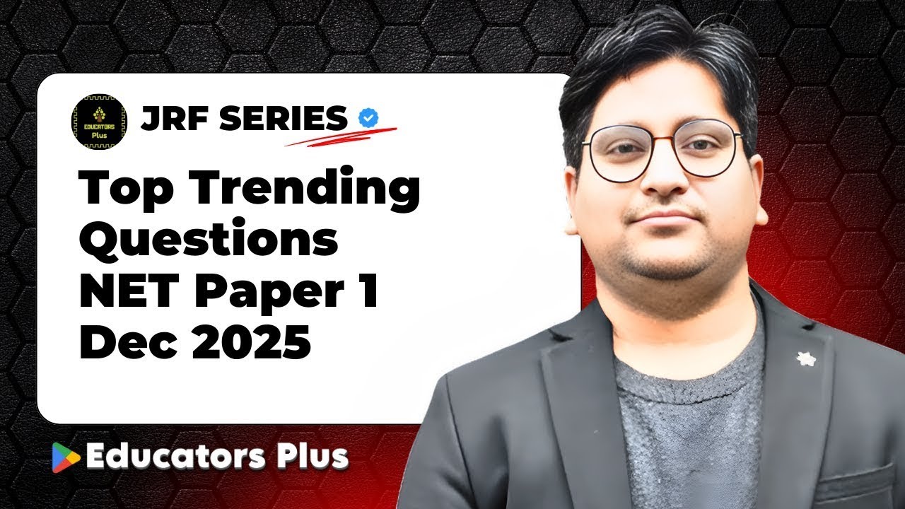 Top Most Important Question NET Paper-1 December 2025 #educators_plus ...