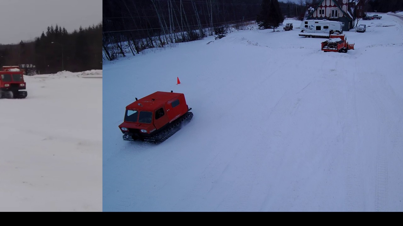 Vintage snow cat race course Video No. 1 - YouTube
