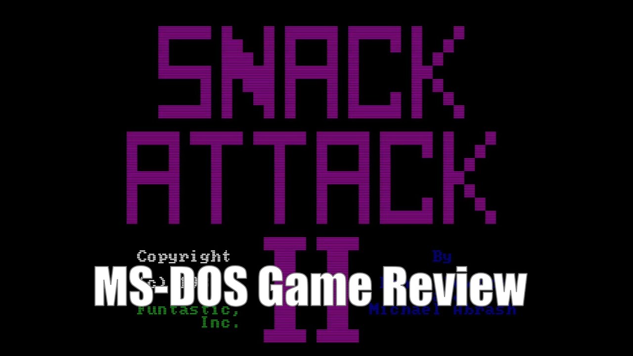 Snack Attack II - 1982 - MS-DOS Game Review - YouTube