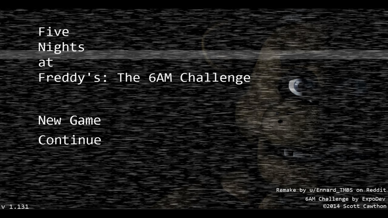 Five Nights at Freddy's: The 6 AM Challenge Complete (This game is very ...