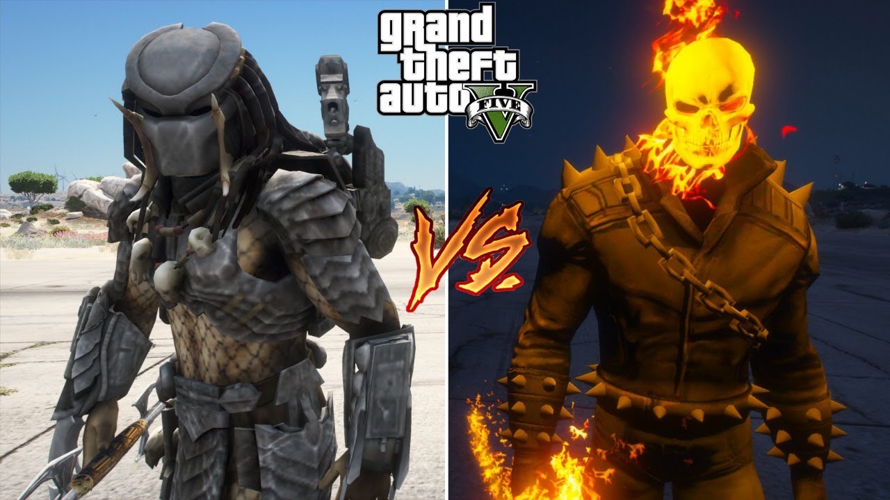 PREDATOR VS GHOST RIDER! (GTA 5 Mods) - YouTube