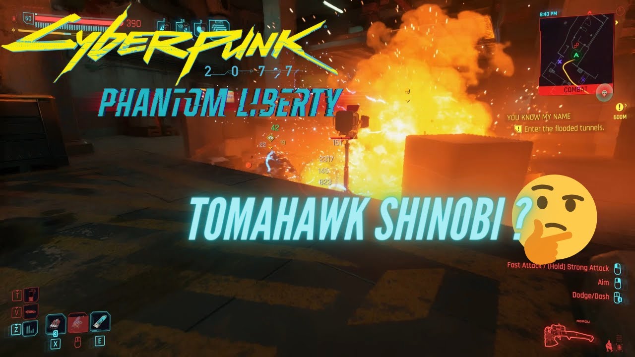 Cyberpunk 2077 Phantom Liberty - Tomahawk Shinobi Gameplay - YouTube