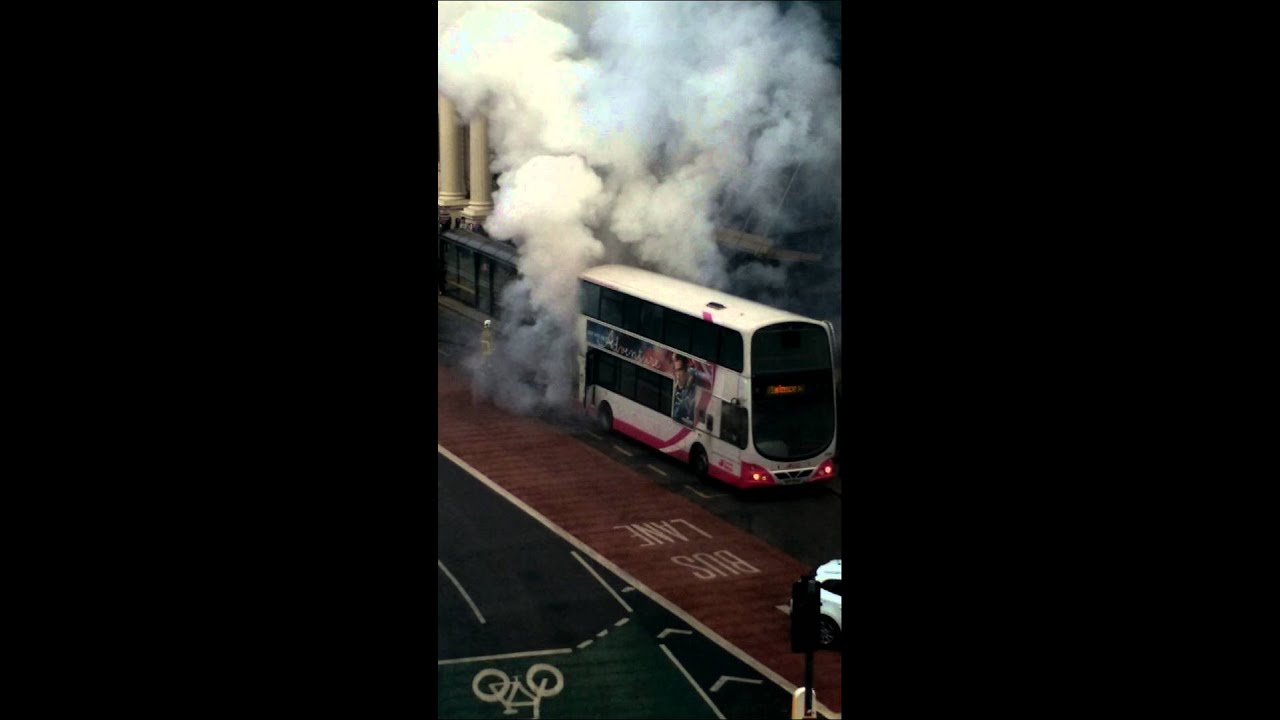 Belfast bus fire - YouTube