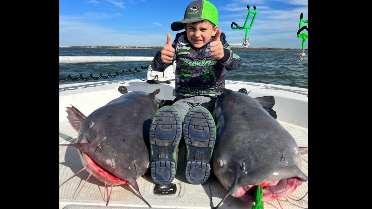 Lake Monster hunting. Action Jaxon just broke the Lake Record 71 lbs ...