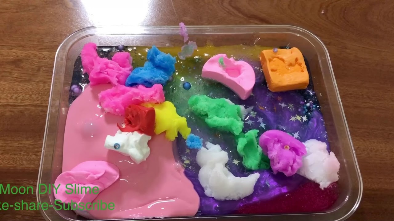 Mixing all my slime !! Slime Smoothies !! Relaxing Slime! Satisfying ...