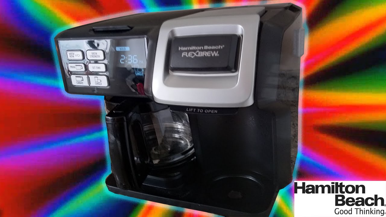 Hamilton Beach 49976 Flex brew 2 Way Brewer Programmable Coffee Maker ...