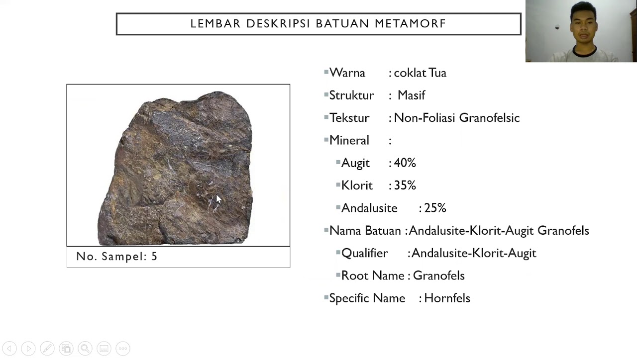 Deskripsi dan Klasifikasi Batuan Metamorf Non Foliasi - YouTube