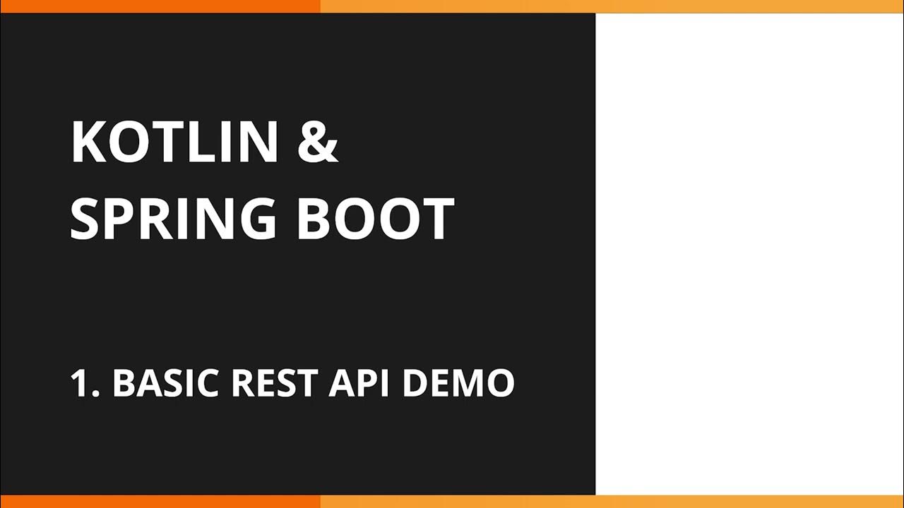 Basic API demo - Kotlin & Spring Boot Tutorial Series - Part 1 - YouTube