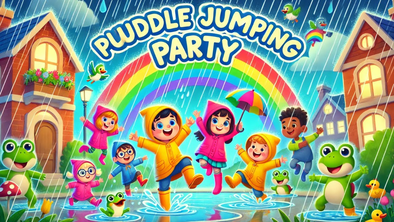 Puddle Jumping Party 🌧️ | Fun Rainy Day Song for Kids | Dance and ...