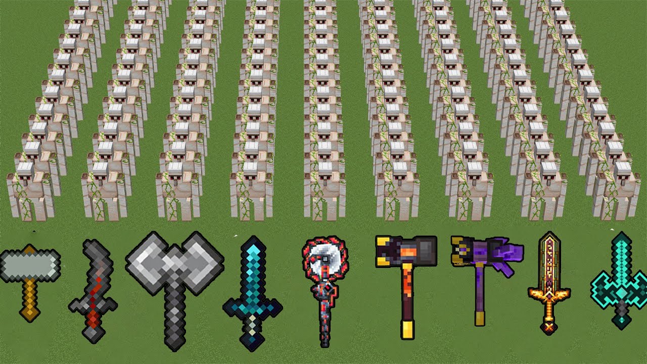 which mob boss weapon is the fastest in MINECRAFT ? - YouTube