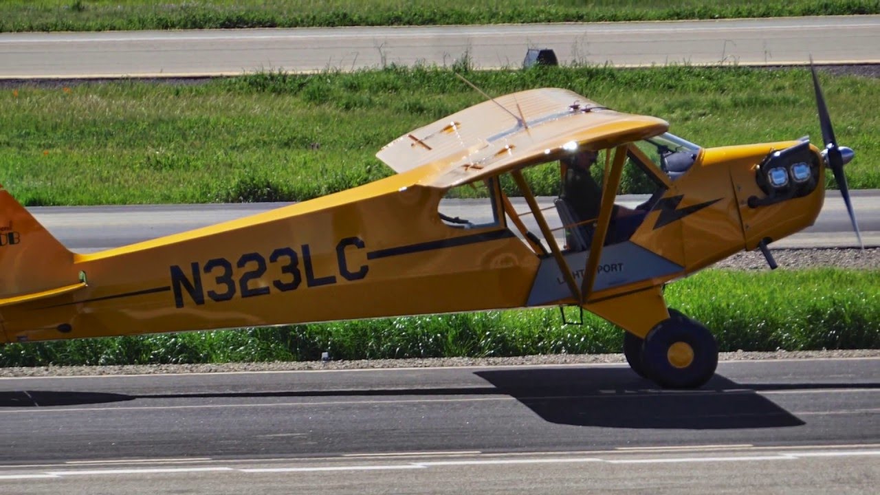 American Legend Aircraft Cub AL3 N323LC. Livermore Airport. 2016. - YouTube